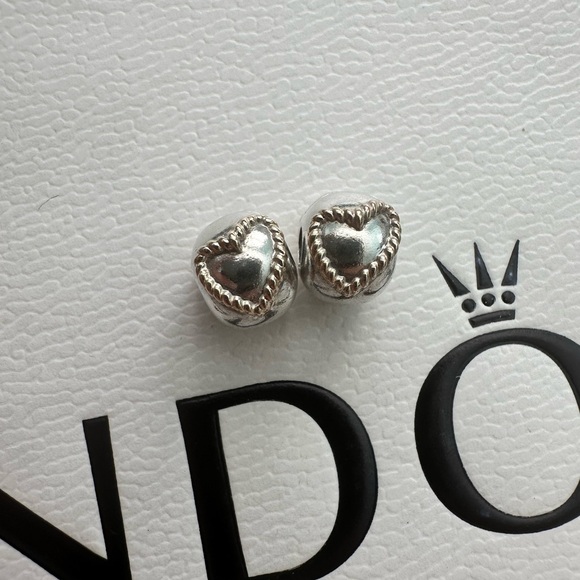 Pandora | Jewelry | Authentic Retired Pandora Two Tone 4k Gold Braided ...
